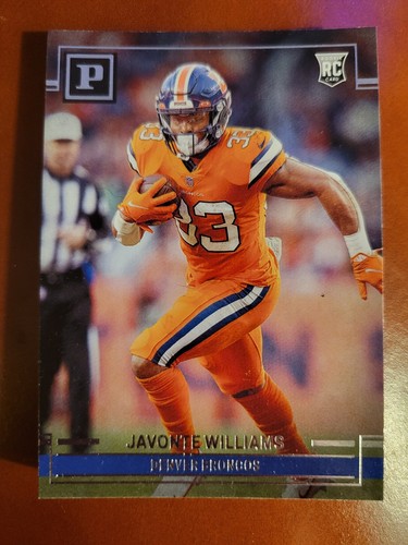 2021 Chronicles Panini #PA-16 Javonte Williams Denver Broncos Rookie ...
