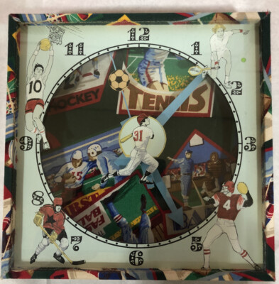 All Sport Balls Clock Vintage Handmade Unusual Fun | eBay