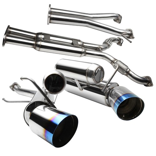 Fits 2003-2009 350Z Z33 Fairlady Z Dual Catback Exhaust System Burnt ...