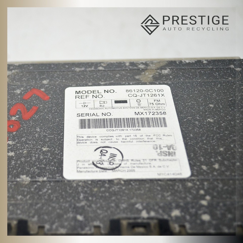 2003-2006 TOYOTA TUNDRA SEQUOIA AM FM CD RECEIVER 86120-0C100 OEM | eBay