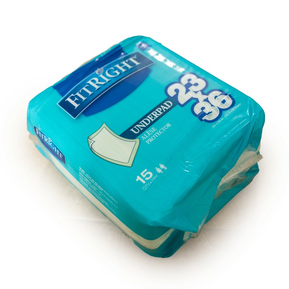 Medline dog pet Urinary Incontinence Disposable FitRight Underpad 23 X ...