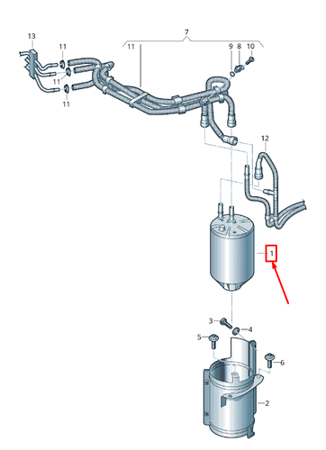Volkswagen CRAFTER SZ MK2 Fuel Filter 2N0127401Q NEW GENUINE | eBay