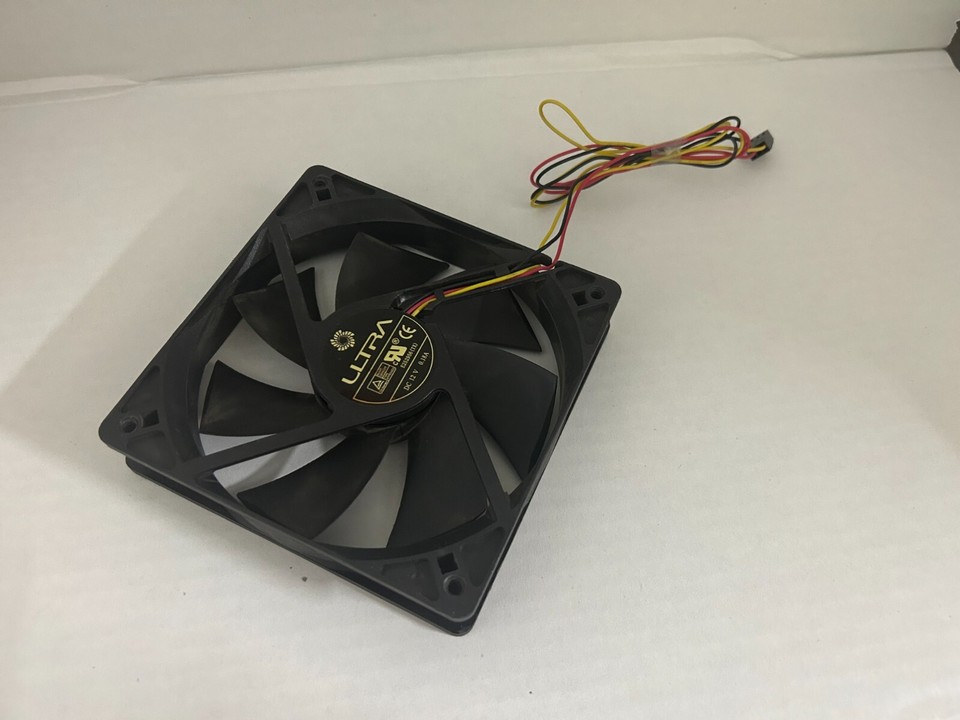 Ultra Fan DC-12V 0.18A Two Wires 120x120x25 mm DC 12V 0.18A E252956 | eBay