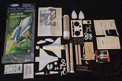 Estes Space Shuttle Flying Model Rocket Kit #1284 Partial Built Up | eBay