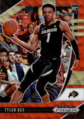 Tyler Bey 2020-21 Panini Prizm Draft Picks Red Wave Parallel Card #35 ...