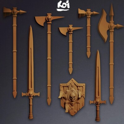 Guildmarch Militia - Weapons Set 32mm Bits Fantasy Old World Empire ...