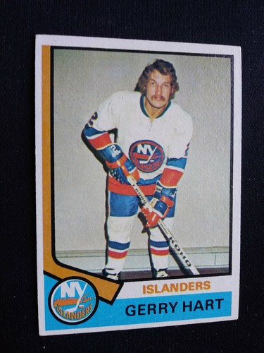 1974-75 Topps Hockey Card # 199 Gerry Hart - New York Islanders (EX) | eBay