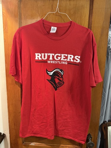 Rutgers Red Wrestling T- Shirt Size XL | eBay