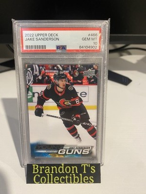2022-23 Upper Deck - Jake Sanderson Young Guns Rookie Card PSA 10 | eBay