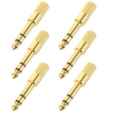 6Pcs Microphone Audio Connector Adapter Guitar Speaker Audio Cable ...