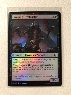 Stinging Hivemaster Foil Phyrexia All Will Be One MTG Magic The ...