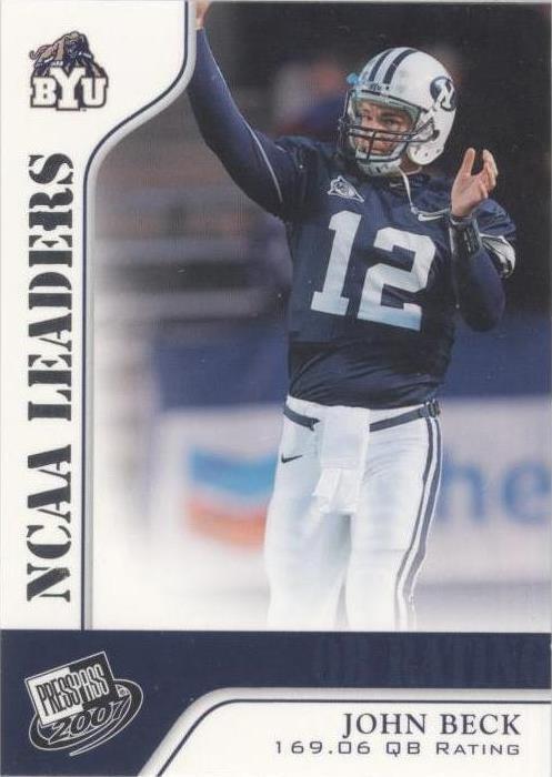 2007 Press Pass - NCAA Leaders John Beck #51 (RC) for sale online | eBay
