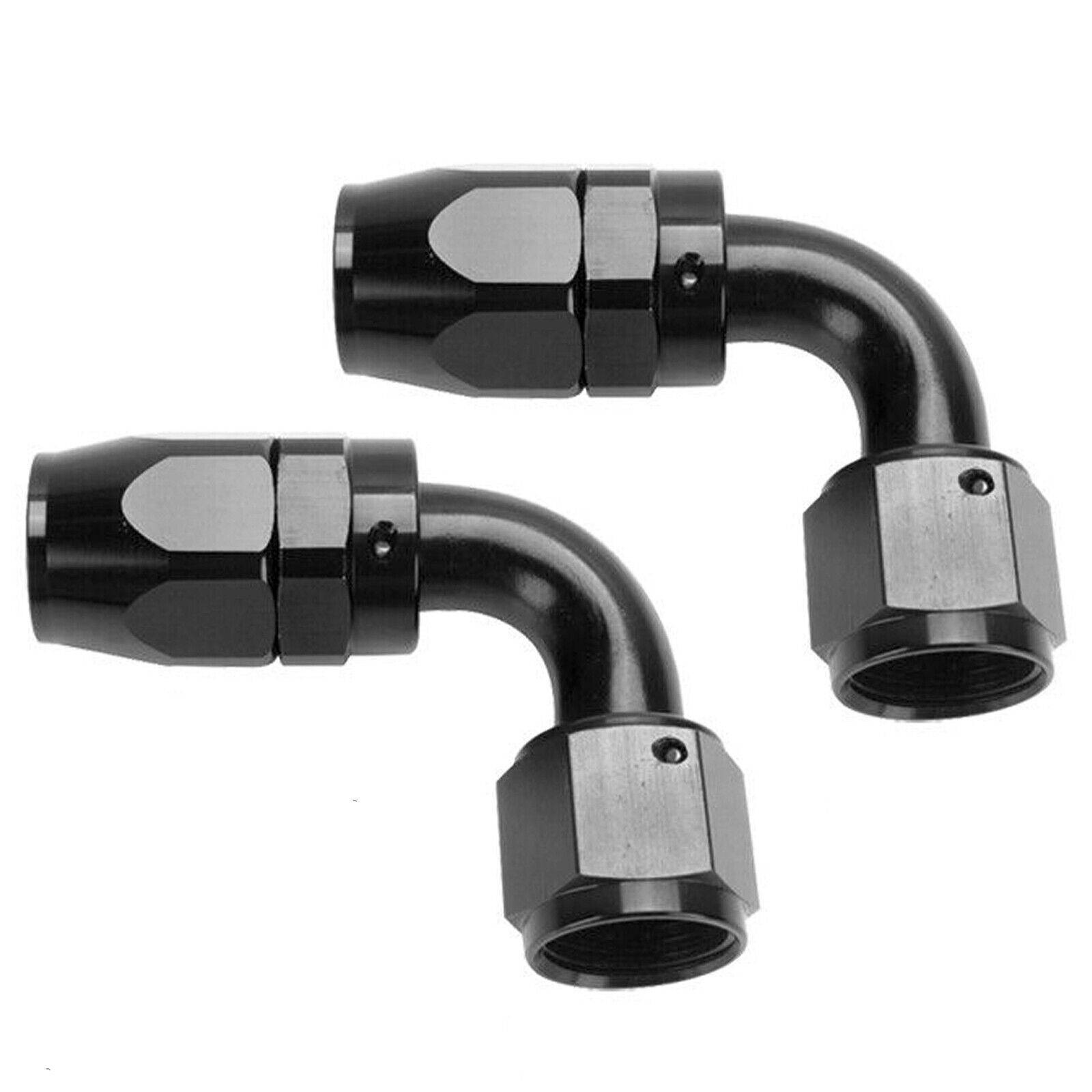 5FT 6AN/8AN/10AN/12AN w/4 Fitting Stainless Steel Braided Oil Fuel Hose ...