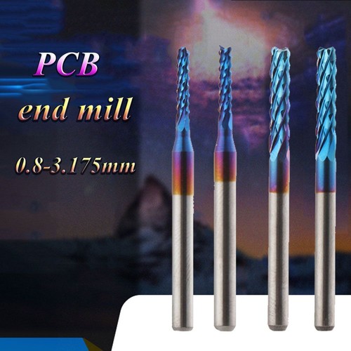 Titanium Coated Engraving Cutting Milling Cutter Carbide End Mill Edge ...