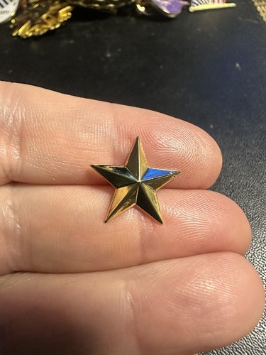 Gold Star Metal Pin with Butterfly Clutch Back NWT | eBay