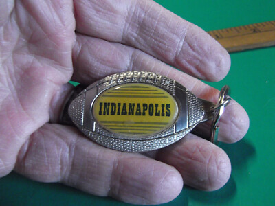 Unique Collectible Keychains Metal 2"in INDIANAPOLIS Shape Football | eBay
