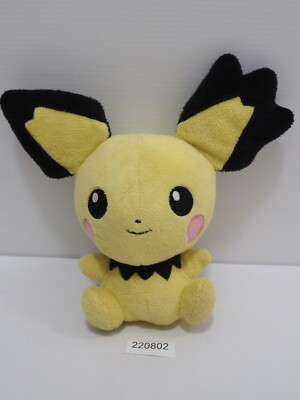 Pichu Spiky Ear 220802 Pokemon Center Pokedoll 2009 Plush 6" Toy Doll ...