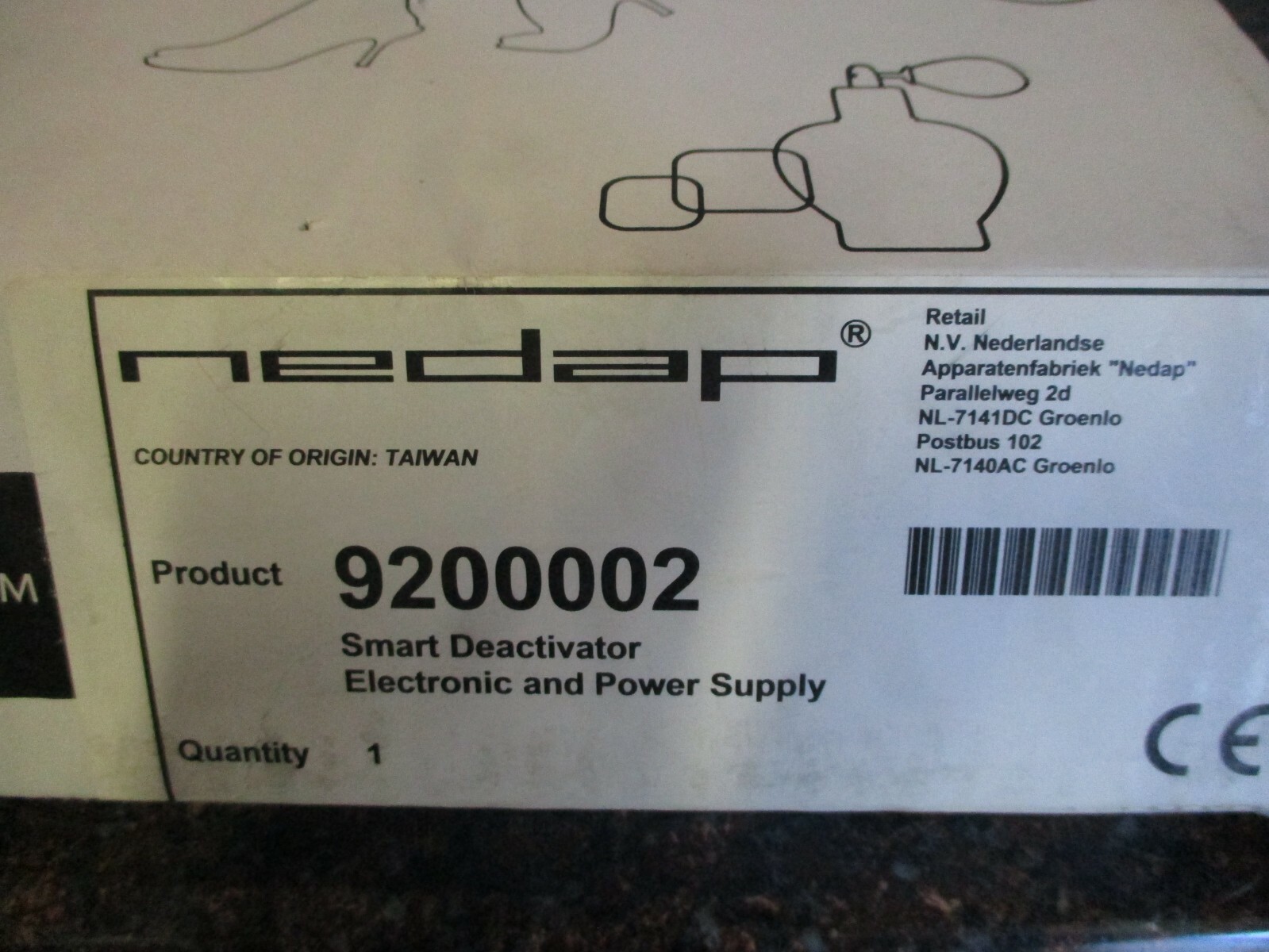 NEDAP 9200002 SMART DEACTIVATOR ELECTRONIC AND POWER SUPPLY FREE ...