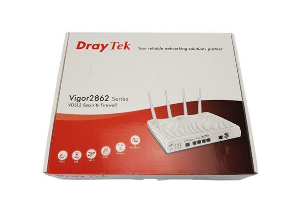 Draytek Vigor 2862 ADSL/VDSL2 Firewall Router - White for sale online ...