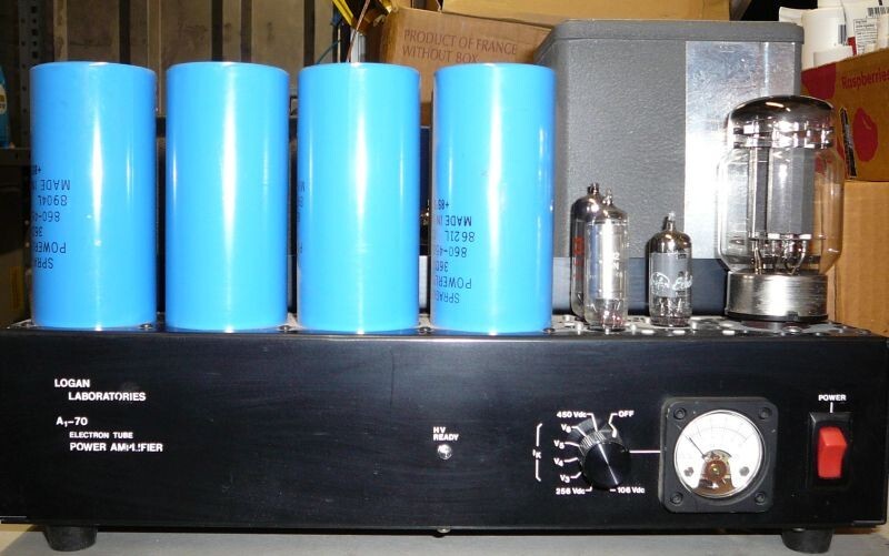 Vintage Logan Laboratories PAIR Mono Tube Amplifiers valve stereo mono ...