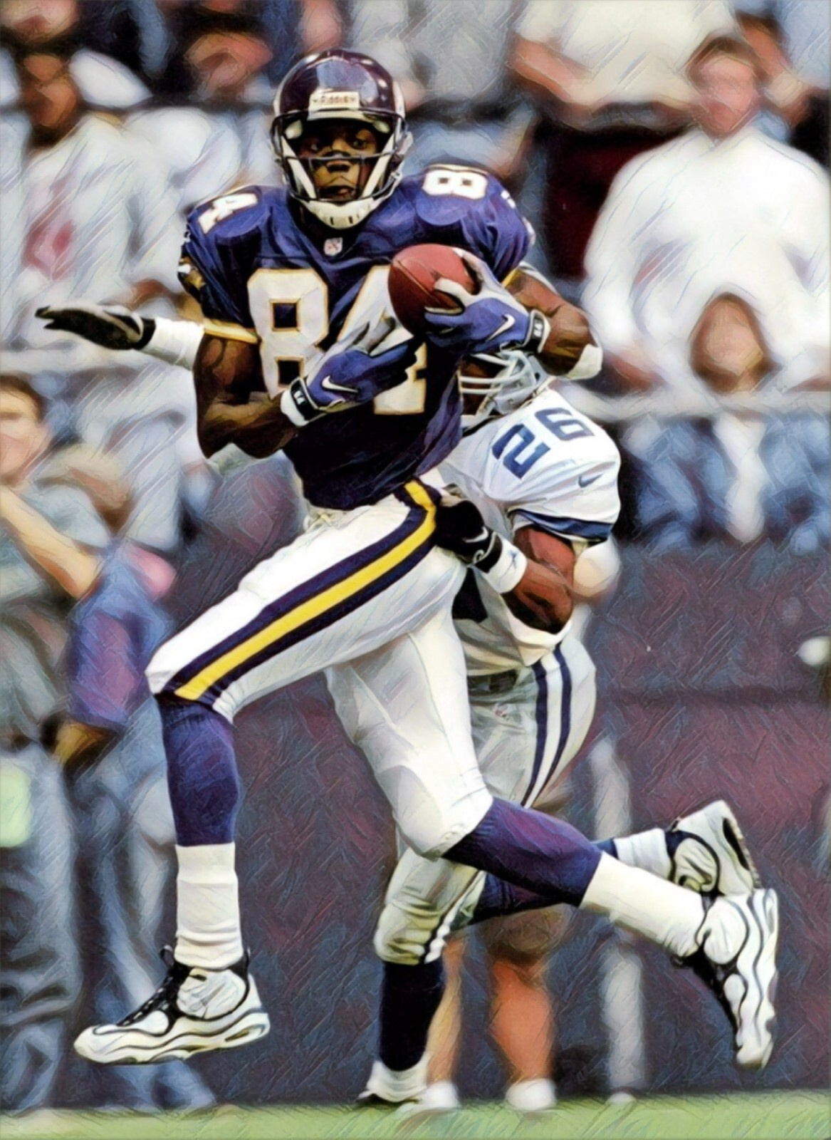 Classic Sports Prints - Randy Moss Vikings - Huge - Ready2Hang - Canvas ...
