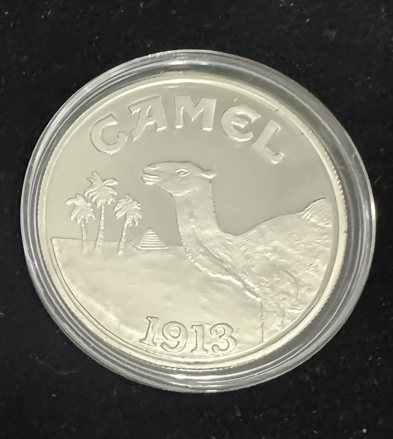 ⭐️RARE⭐️ 1913 - 1993 JOE CAMEL .999 SILVER COIN 80th YEAR ANNIVERSARY ...