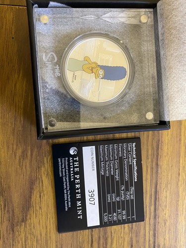 2019 THE SIMPSONS : “MARGE SIMPSON” $1 TUVALU 1OZ SILVER PROOF COIN | eBay