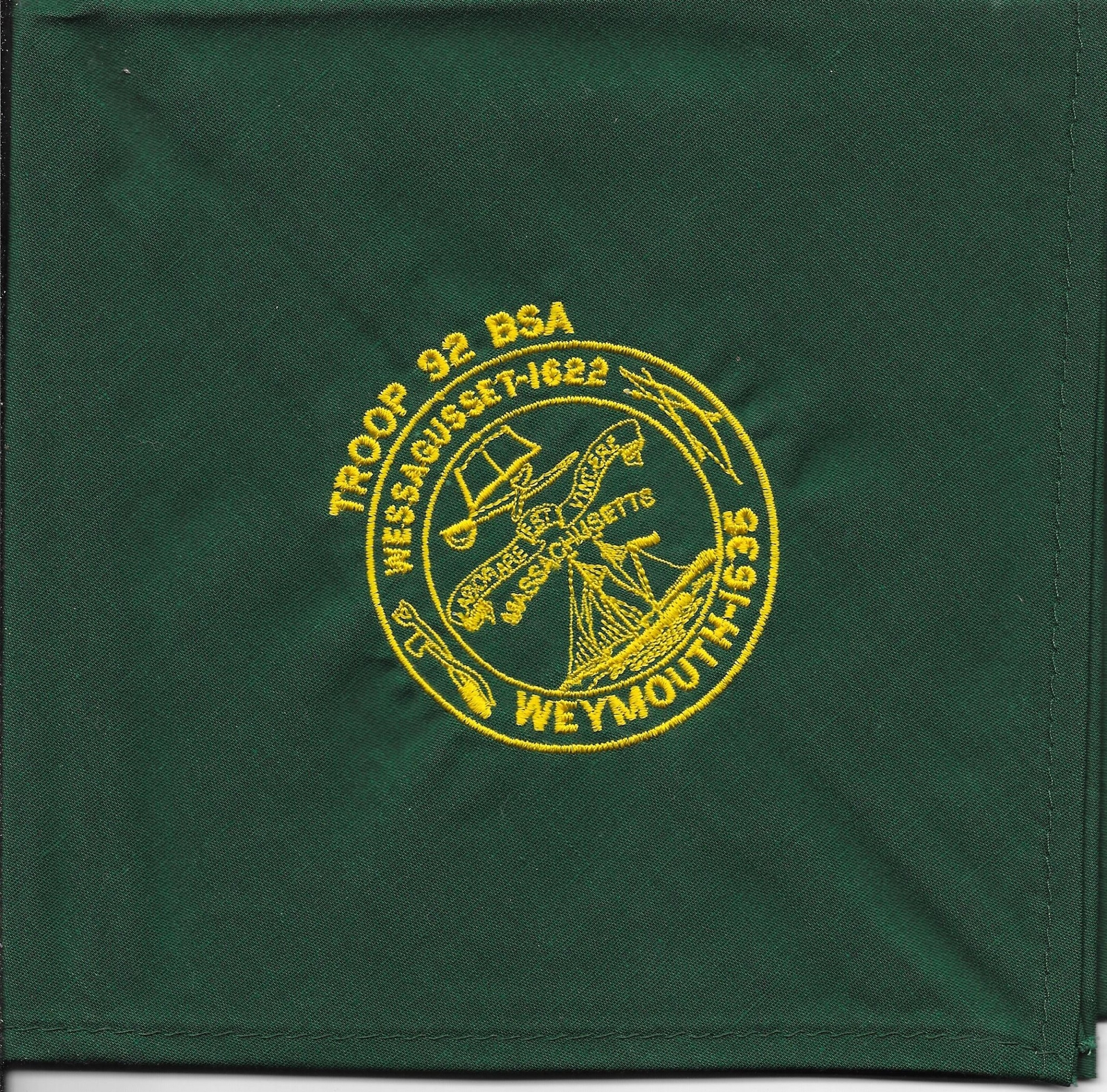 Weymouth Massachusetts Mayflower Council Troop 92 Neckerchief Boy ...