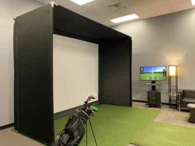 OptiShot ORBIT Golf Simulator Package - with Screen, Projector, Mat ...