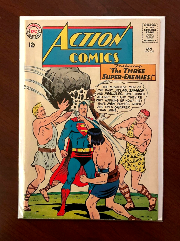 Action Comics #320 (DC Comics 1965) Silver Age Superman Hercules Samson ...