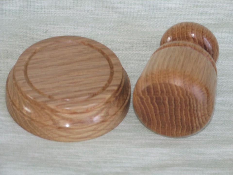 WOODEN PALM POCKET GAVEL AND SOUNDING BLOCK IN QUALITY OAK WOOD | eBay