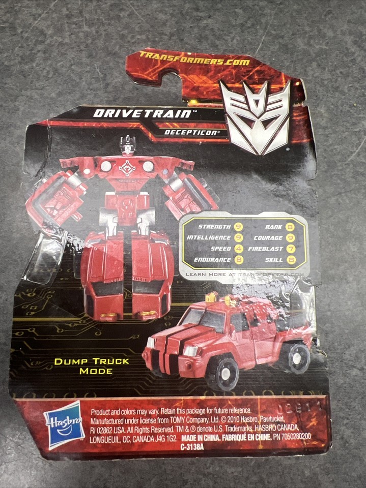 Transformers Universe DRIVETRAIN Dump Truck Decepticon Action Figure ...