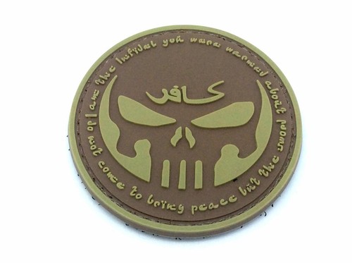 Infidel Skull Tan Airsoft PVC Patch | eBay