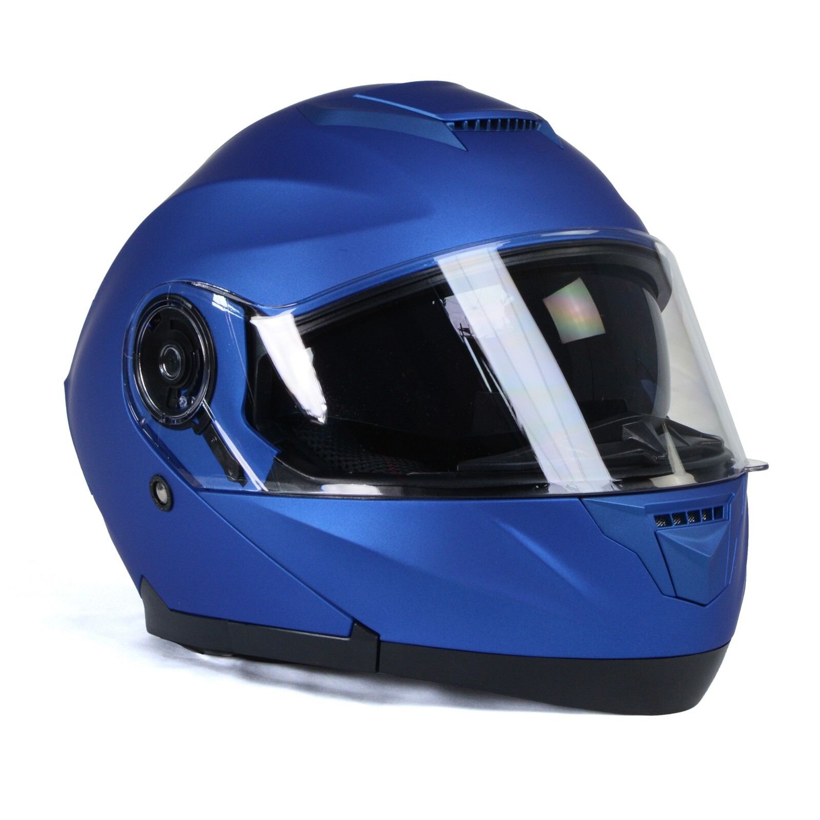Milwaukee Helmets MPH9818DOT 'Breeze' Blue Advanced Motorcycle Modular ...