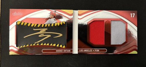 Shohei Ohtani 2022 Absolute Baseball Material Booklet Signatures Black ...