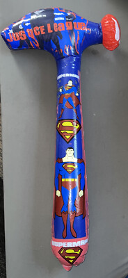 Justice League Superman 32" Inflatable Hammer Mallet-New! Squeaky | eBay