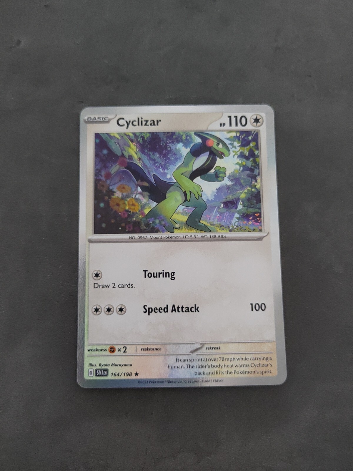 Cyclizar 164/198 Scarlet and Violet Base Set Holo Rare Pokemon Card | eBay