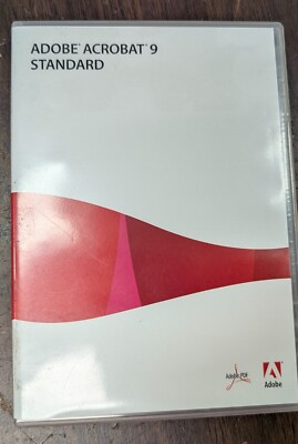 Adobe Acrobat 9 Standard Upgrade Software With Serial Number (Per-Own ...