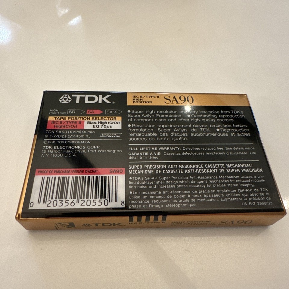 TDK SA90 Blank Cassette Tapes 90min High Bias Type II 20356205508| eBay