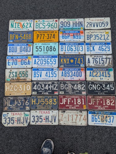 RETIRED/EXPIRED 3 Years +...LOT 32 USA MIXED LICENSE PLATES | eBay