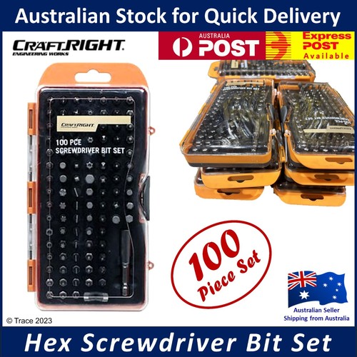 Hex Drive Screwdriver Security Bit Set - Slotted Phillips Star Allen ...