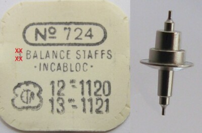 ETA 1120 1121 ... watch movement part 723 balance staff fit incabloc ...