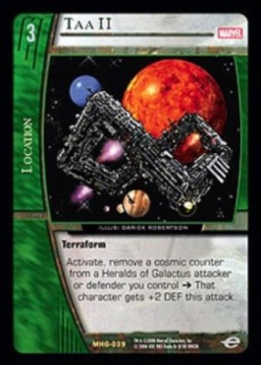VS System: Taa II - Foil [Played] Marvel Heralds of Galactus TCG CCG ...