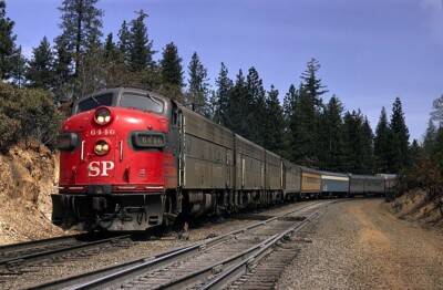 Southern Pacific SP EMD FP7 6446 at Magra CA Aug 1971 | eBay