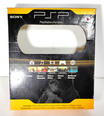Sony PlayStation Portable PSP-2001 PB Handheld Console BOX ONLY NO PSP ...