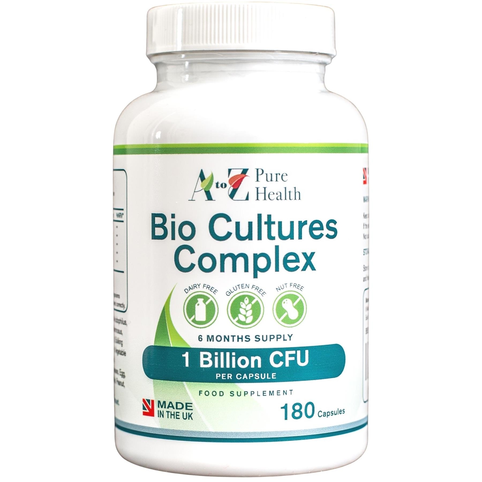 AtoZ Pure Health Probiotic Bio Cultures Complex Billion CFU 180 ...
