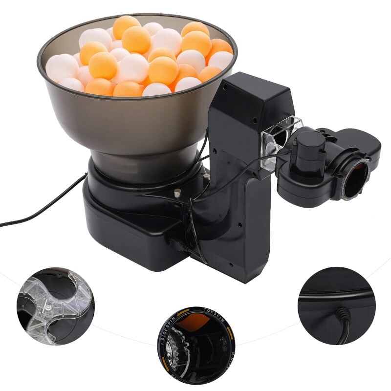 HP-07 Automatic Ping Pong/Table Tennis Robot Machine Automatic Ball ...