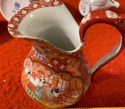 Signed Fukagawa Imari Porcelain Pitcher – Vintage Japanese Artware | eBay