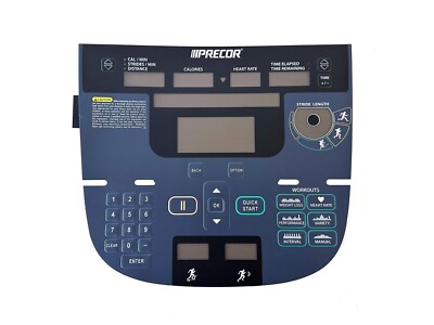 Precor AMT 835 Open Stride P30 Console Display Keypad Overlay (302780 ...