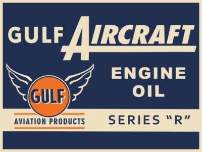 Gulf Aviation Engine Oil New Sign - 24x30" USA STEEL XL Size- 7 lbs | eBay